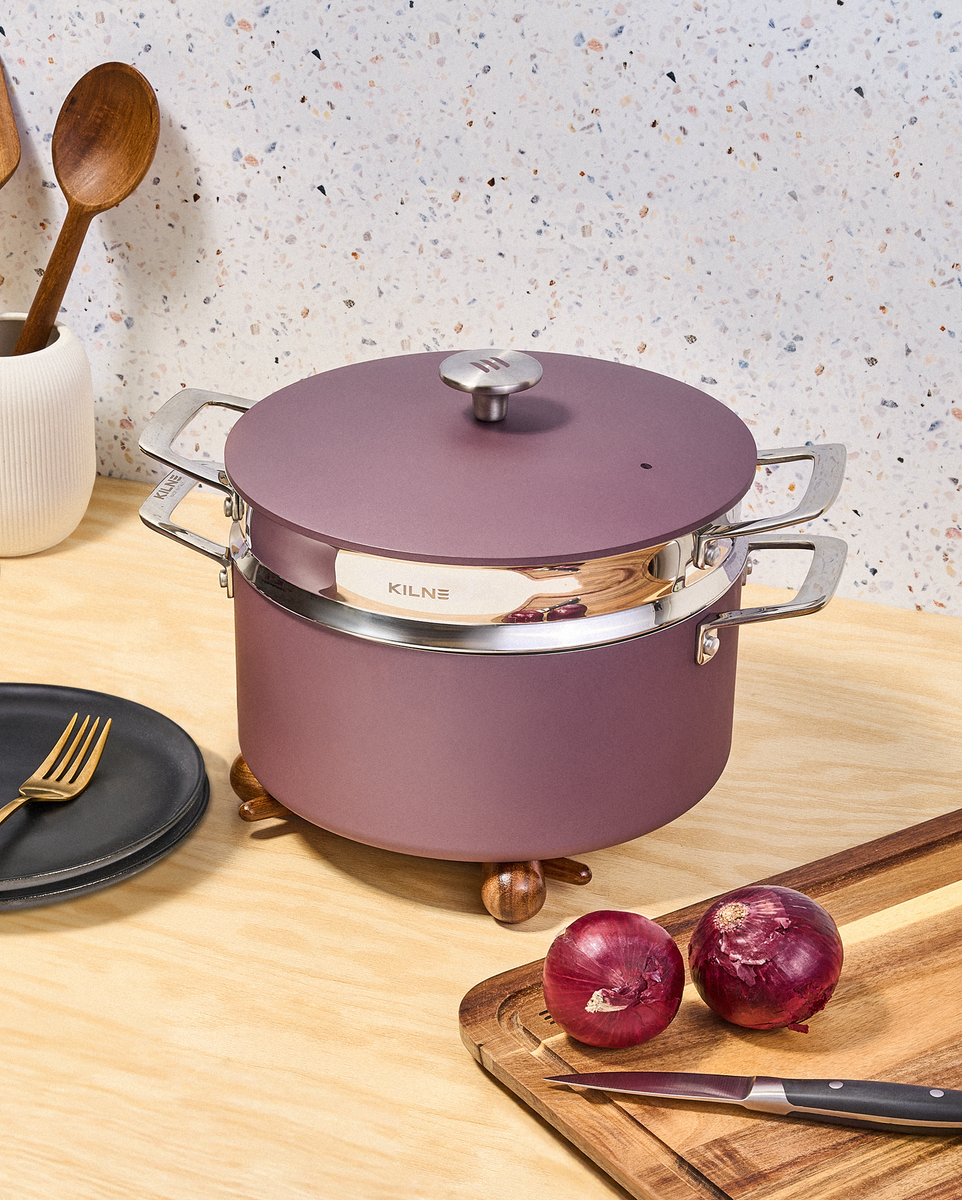 The Kilne Everything Pot + Steamer Bundle | Non-Stick Ceramic Coated ...