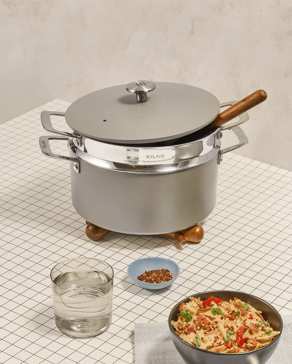The Kilne Everything Pot + Steamer Bundle | Non-Stick Ceramic Pot ...