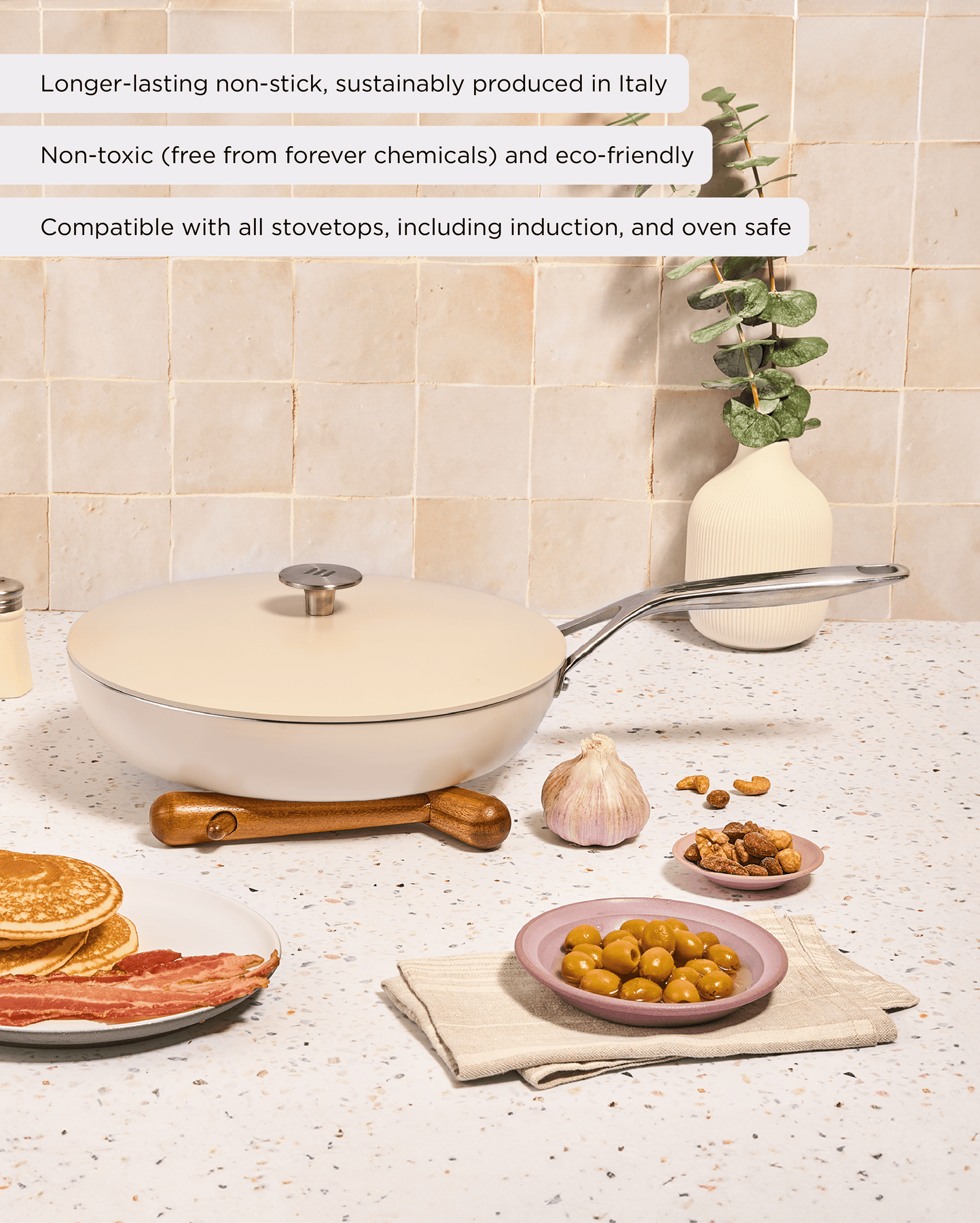 The Kilne Mini Everything Pan | Non-Stick Ceramic Frying Pan 9.5" | Kilne