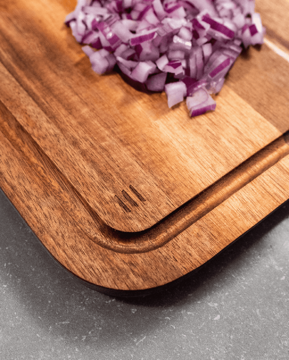 Cutting Board Set | Solid Acacia Wood with Juice Groove | Kilne