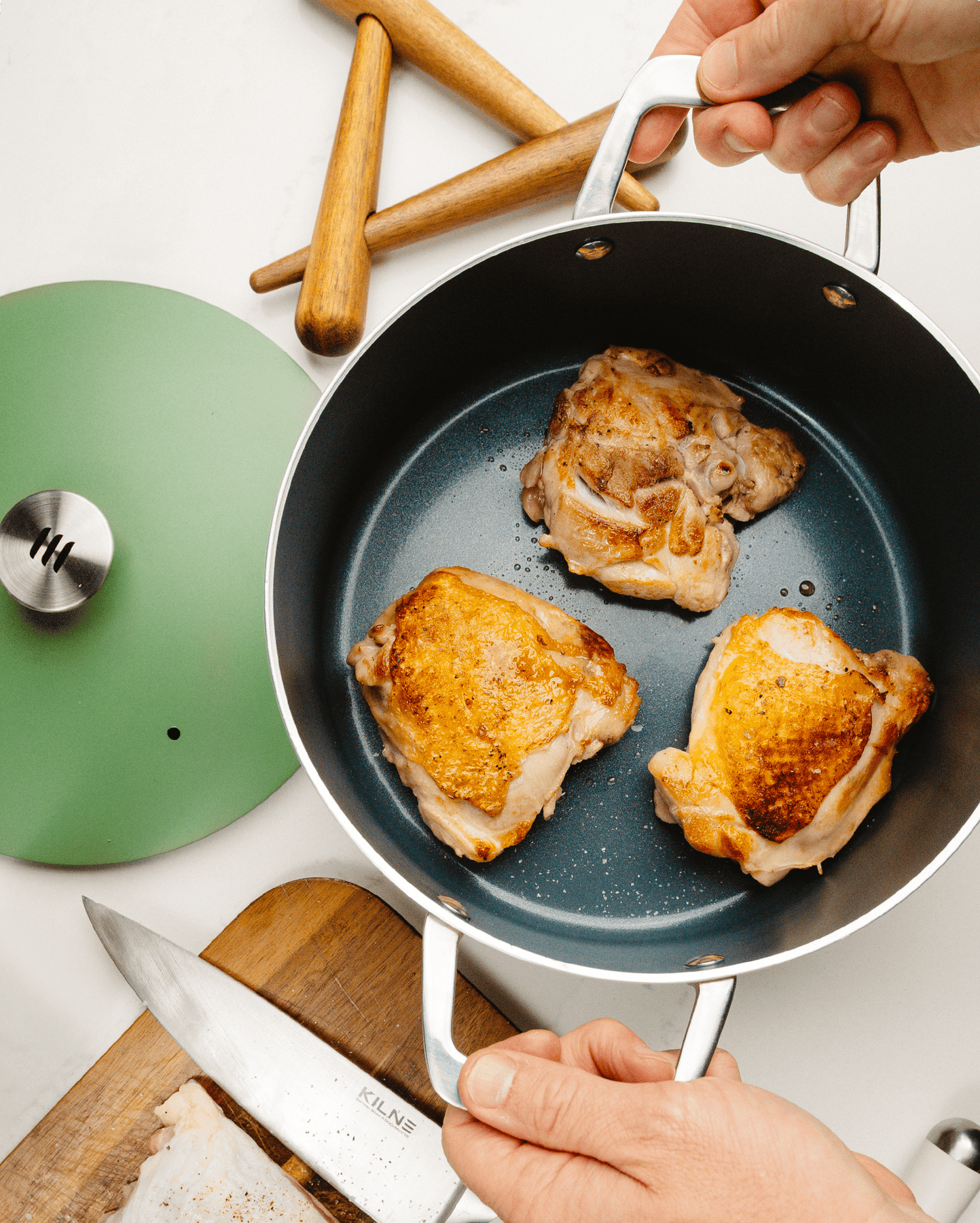 The Kilne Everything Pot | Non-Stick Ceramic Coated Everything Pot | Kilne