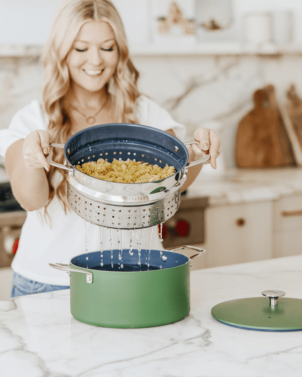 The Kilne Everything Pot + Steamer Bundle | Non-Stick Ceramic Coated ...