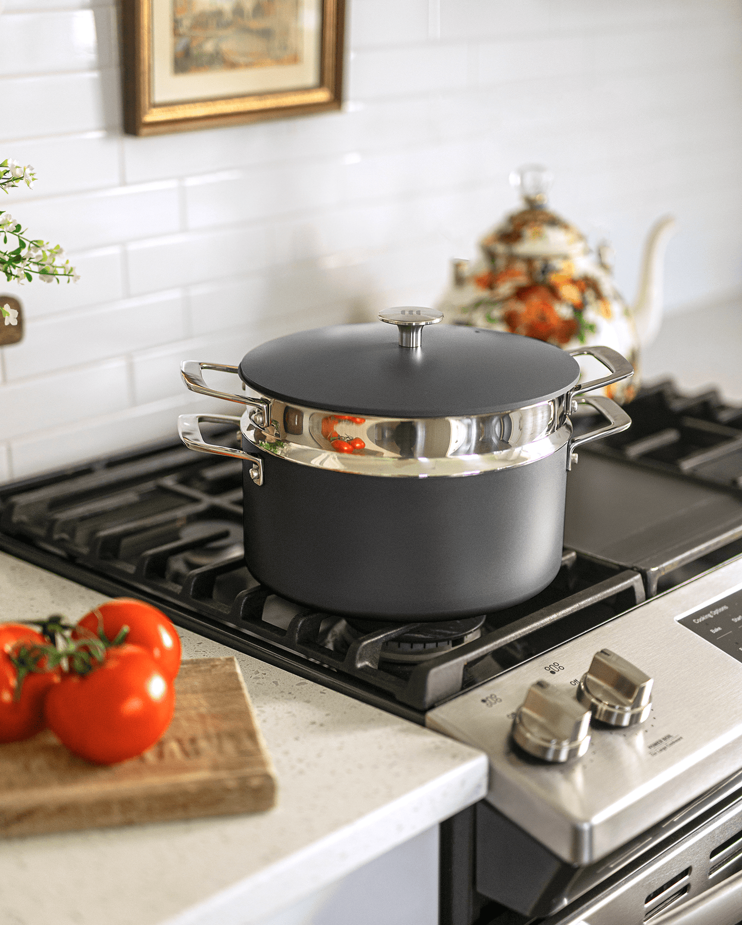The Kilne Everything Pot + Steamer Bundle | Non-Stick Ceramic Coated ...