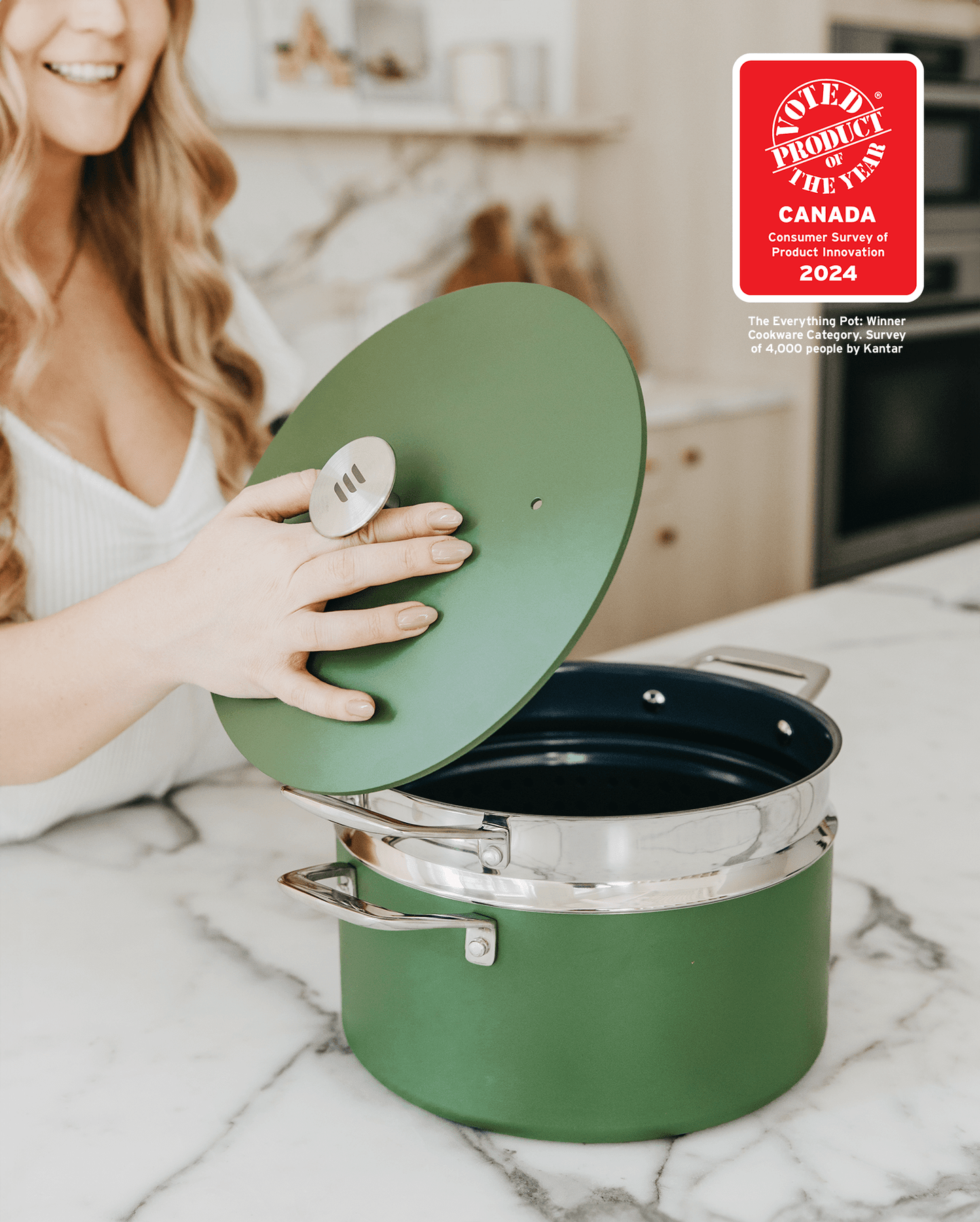 The Kilne Everything Pot + Steamer Bundle | Non-Stick Ceramic Coated ...