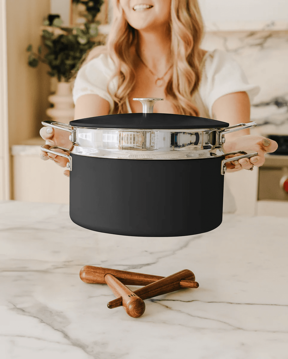 The Kilne Everything Pot + Steamer Bundle | Non-Stick Ceramic Pot ...