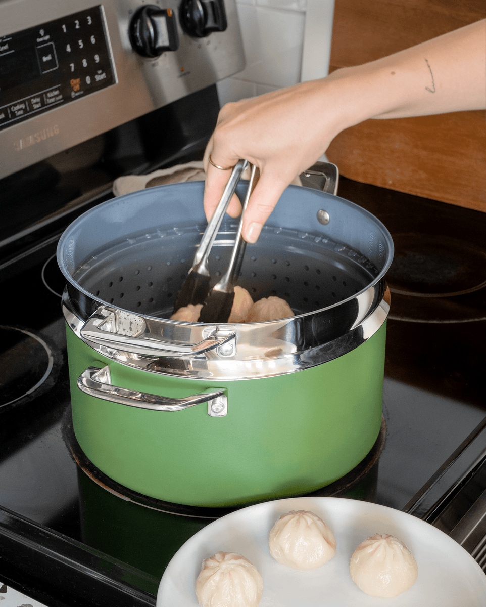 The Kilne Everything Pot + Steamer Bundle | Non-Stick Ceramic Coated ...