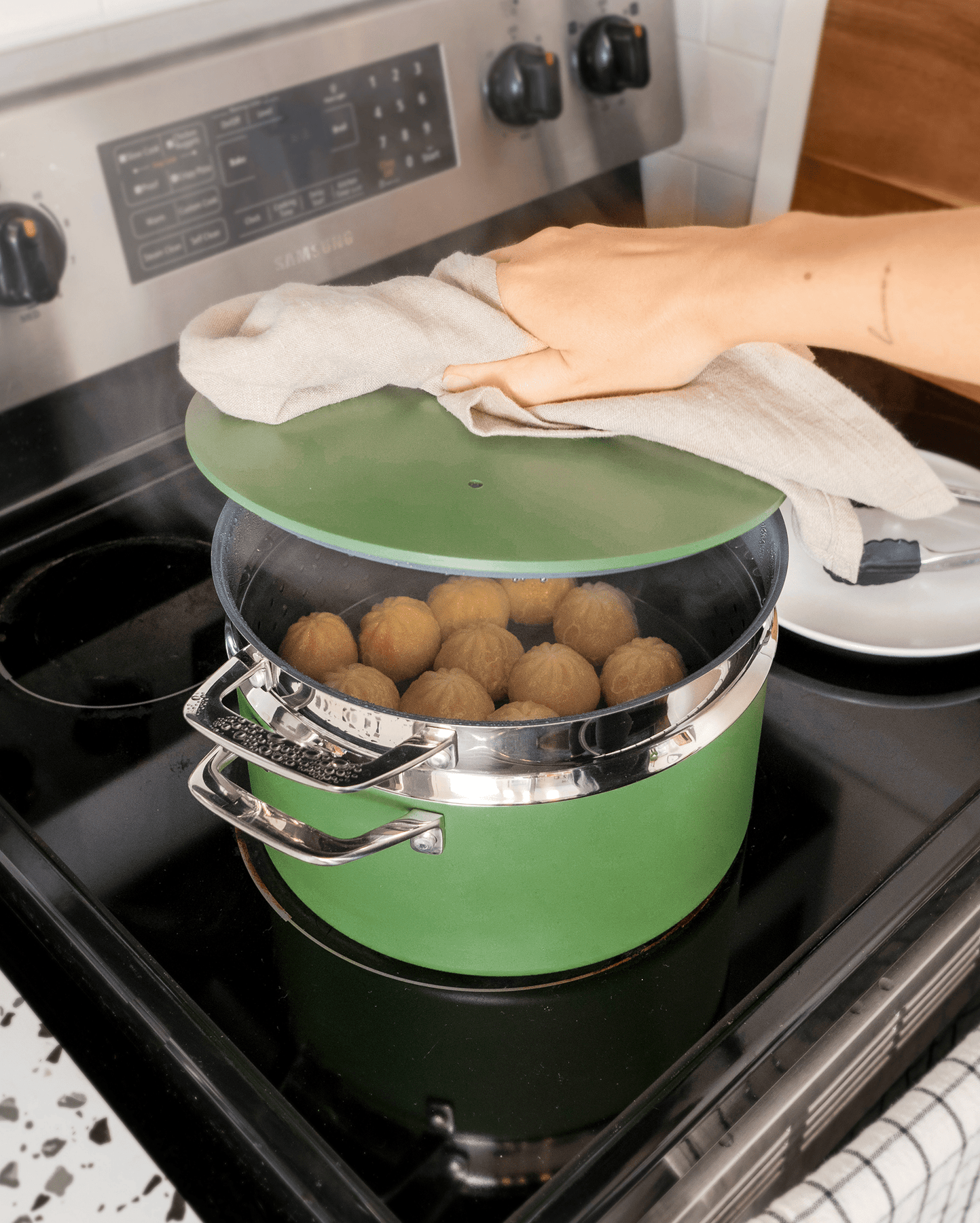 The Kilne Everything Pot + Steamer Bundle | Non-Stick Ceramic Coated ...