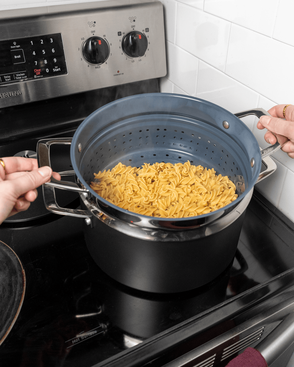 The Kilne Everything Pot + Steamer Bundle | Non-Stick Ceramic Coated ...