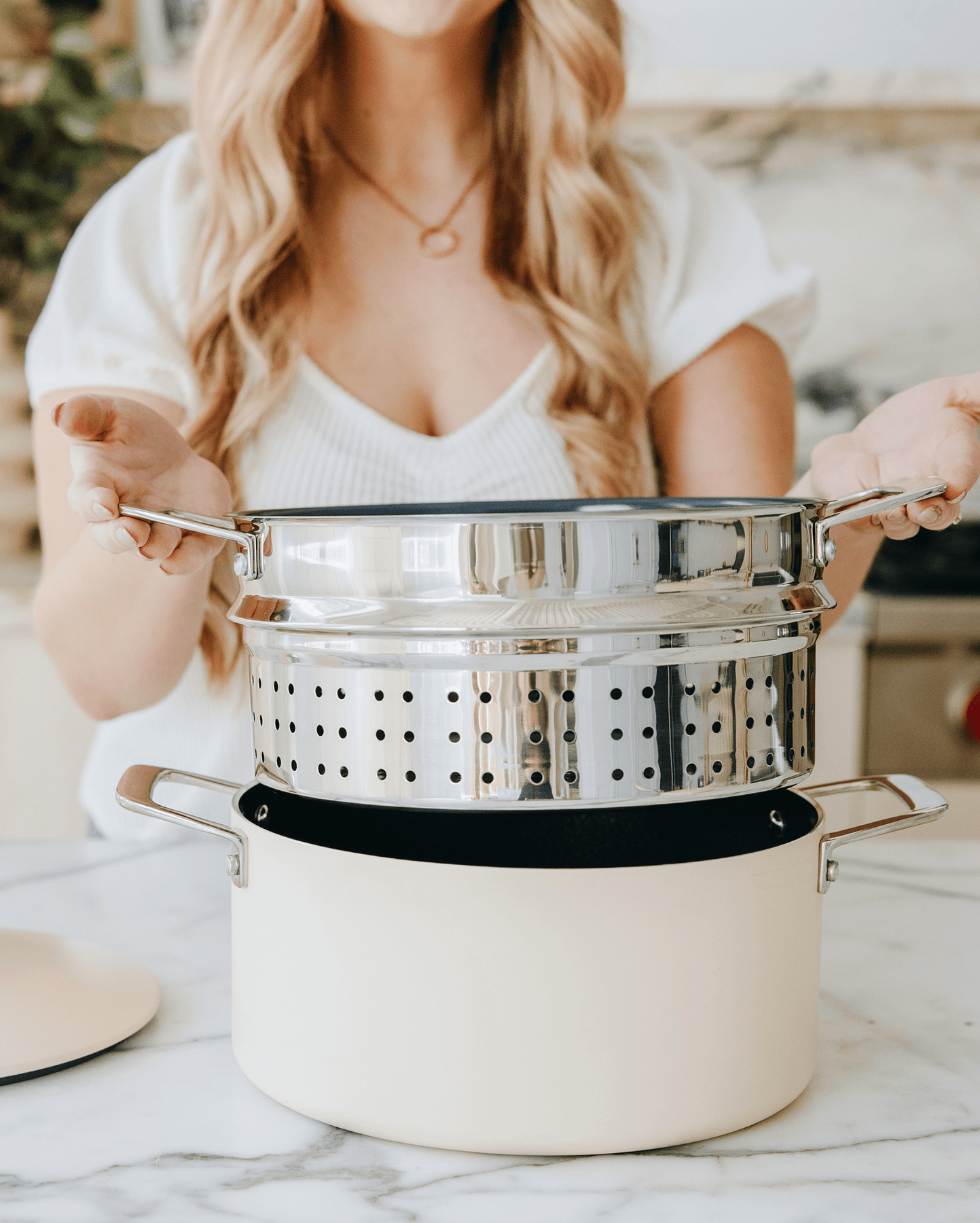 The Kilne Everything Pot + Steamer Bundle | Non-Stick Ceramic Coated ...