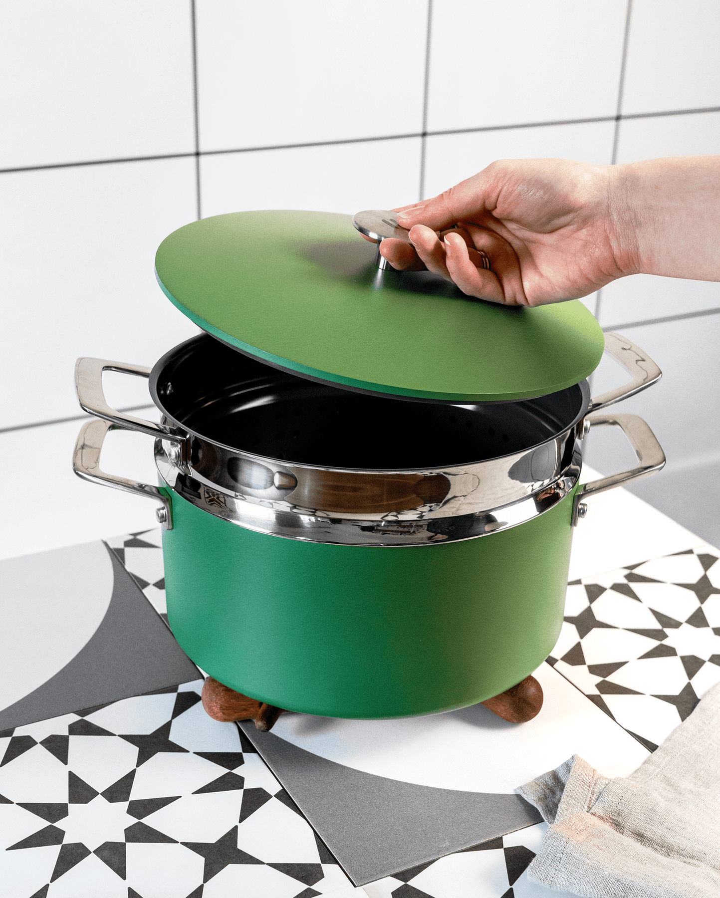 The Kilne Everything Pot + Steamer Bundle | Non-Stick Ceramic Coated ...