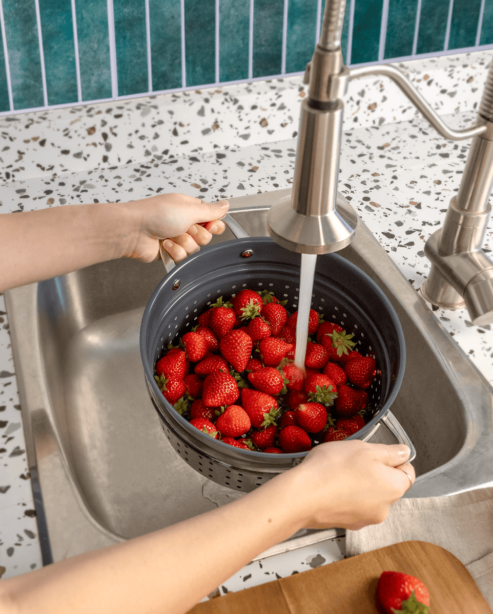 The Kilne Everything Pot + Steamer Bundle | Non-Stick Ceramic Coated ...