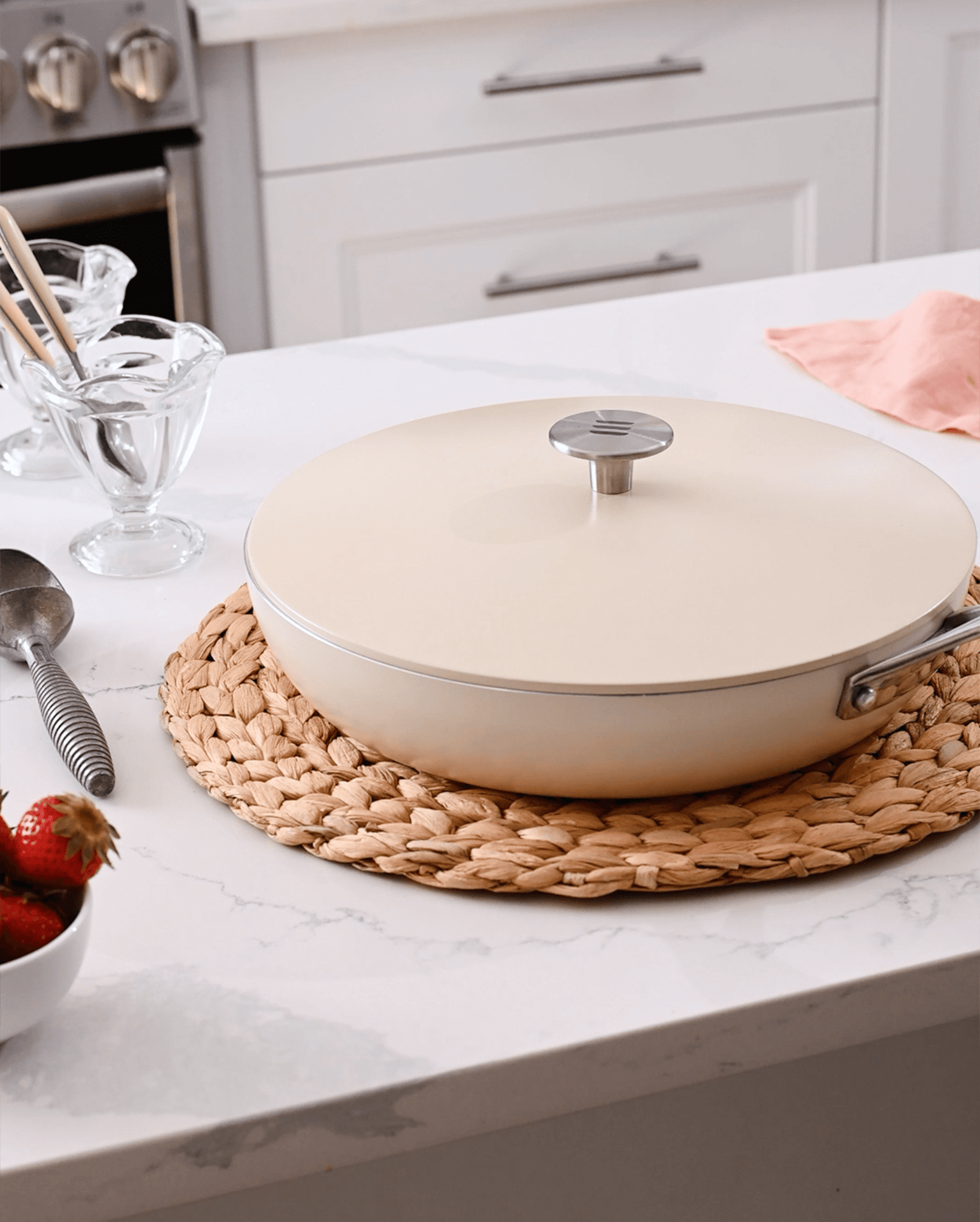 The Kilne Everything Pan | Non-Stick Ceramic Coated Everything Frying ...